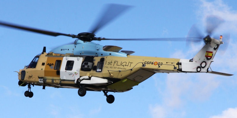 HeliHub.com : First flight of an NH90 assembled by Eurocopter Spain - HeliHub.com