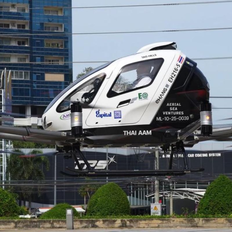 HeliHub.com : EHang Conducts First Urban Sandbox Human-Carrying Flight ...