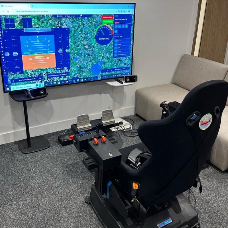 HeliHub.com : Skyfly unveils eVTOL VR motion flight simulator - HeliHub.com